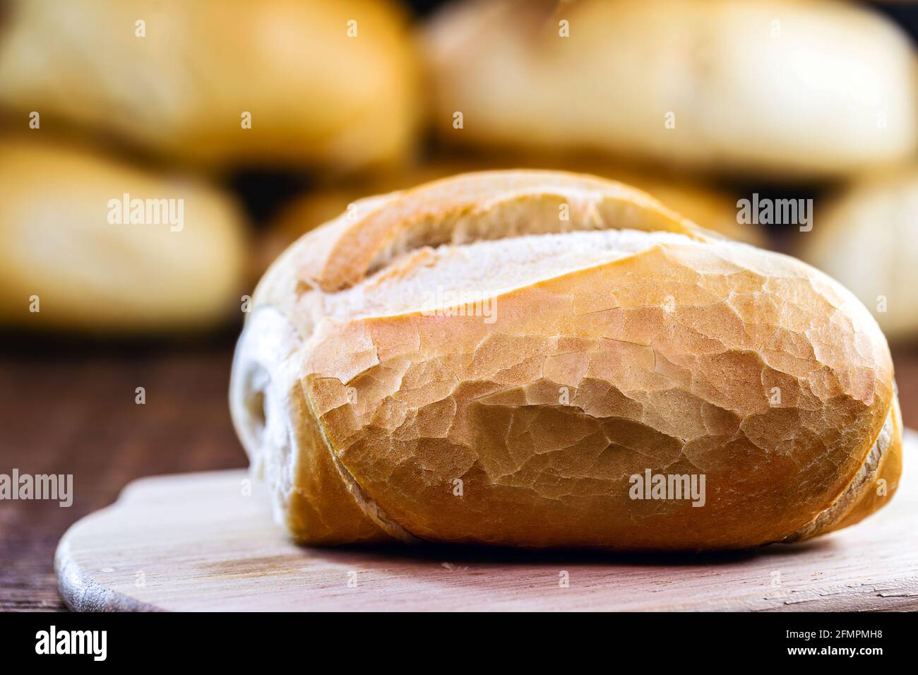 French bread, typical savory bread consumed daily in Brazil Stock Photo ...