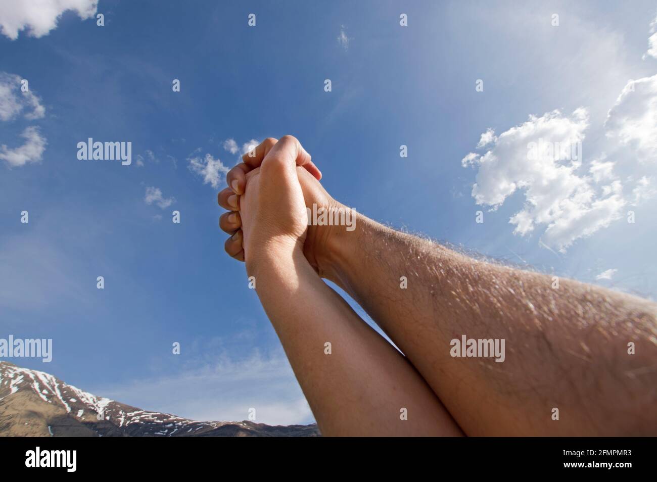 male and female hands together Stock Photo - Alamy