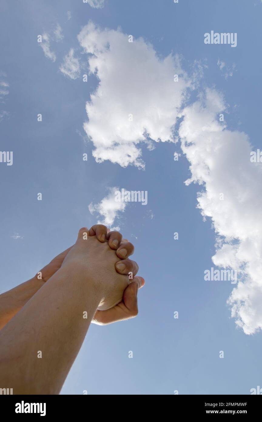 male and female hands together Stock Photo - Alamy