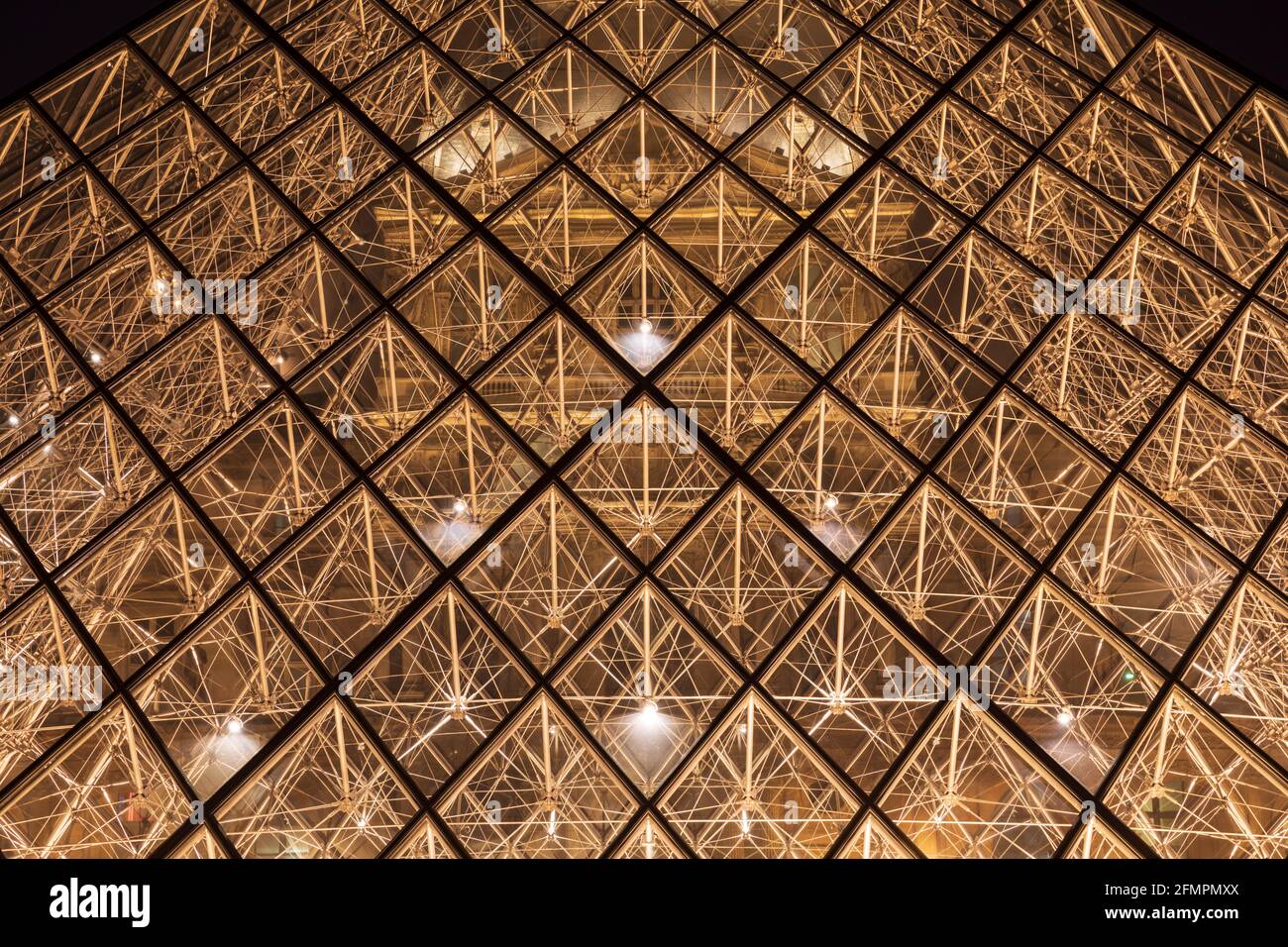 The Louvre Pyramid (detail) / Pyramide du Louvre (détail), Paris ...