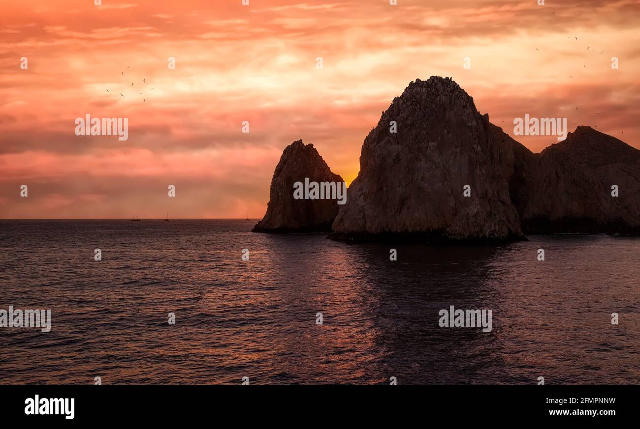 Rock formation at Lands End in Cabo San Lucas, Mexico Stock Photo - Alamy