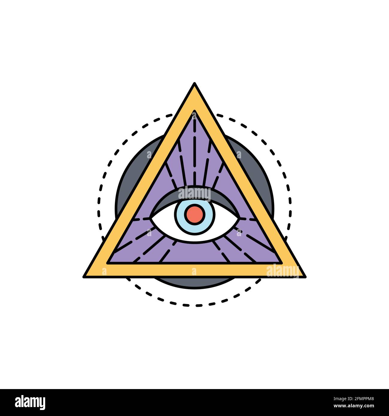 Illuminati symbol drawing hi-res stock photography and images - Alamy