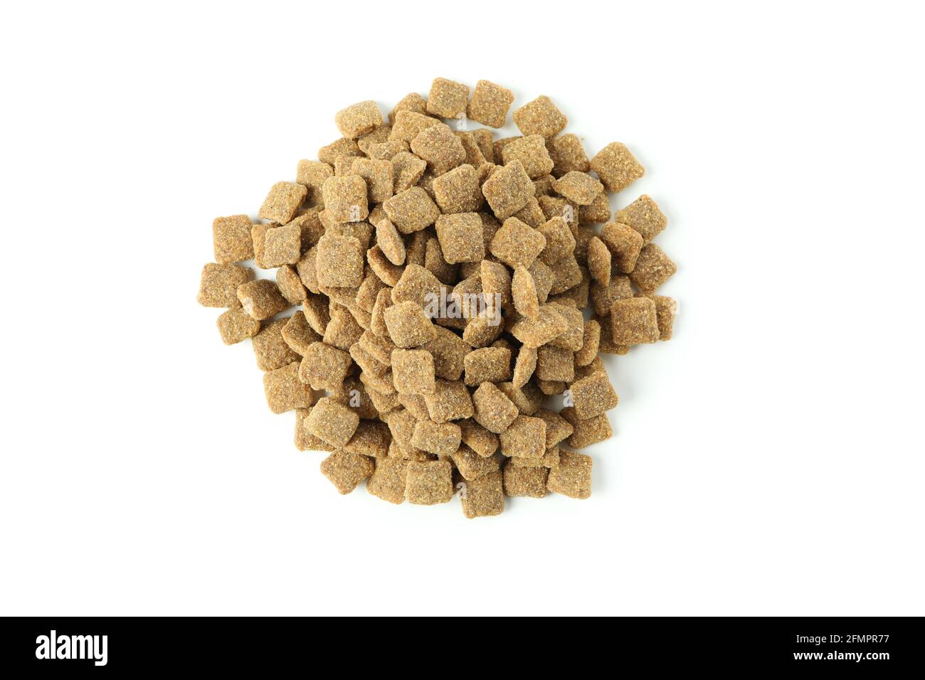 Pile of animal feed isolated on white background Stock Photo - Alamy