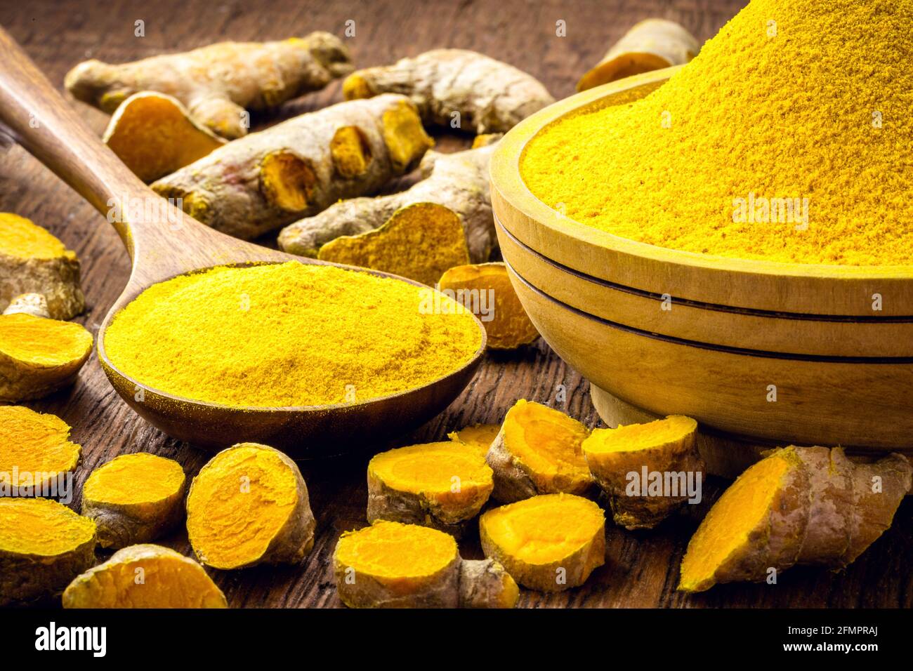 chopped and powdered saffron on a table. Spicy culinary ingredient ...