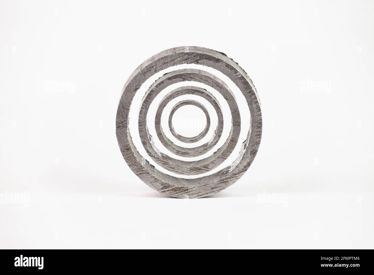 Abstract figure of concentric circles, created with photographs of ...