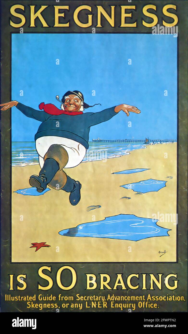 British travel poster for Skegness by John Hassall - Skegness is ...