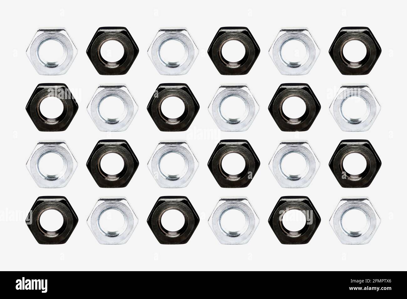 Texture and repetitive pattern of nuts, created by photo composition ...