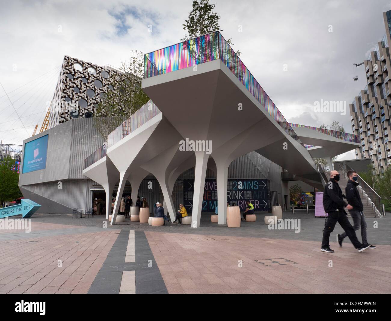 The Tide linear park in Greenwich Peninsula, Greenwich London Stock ...