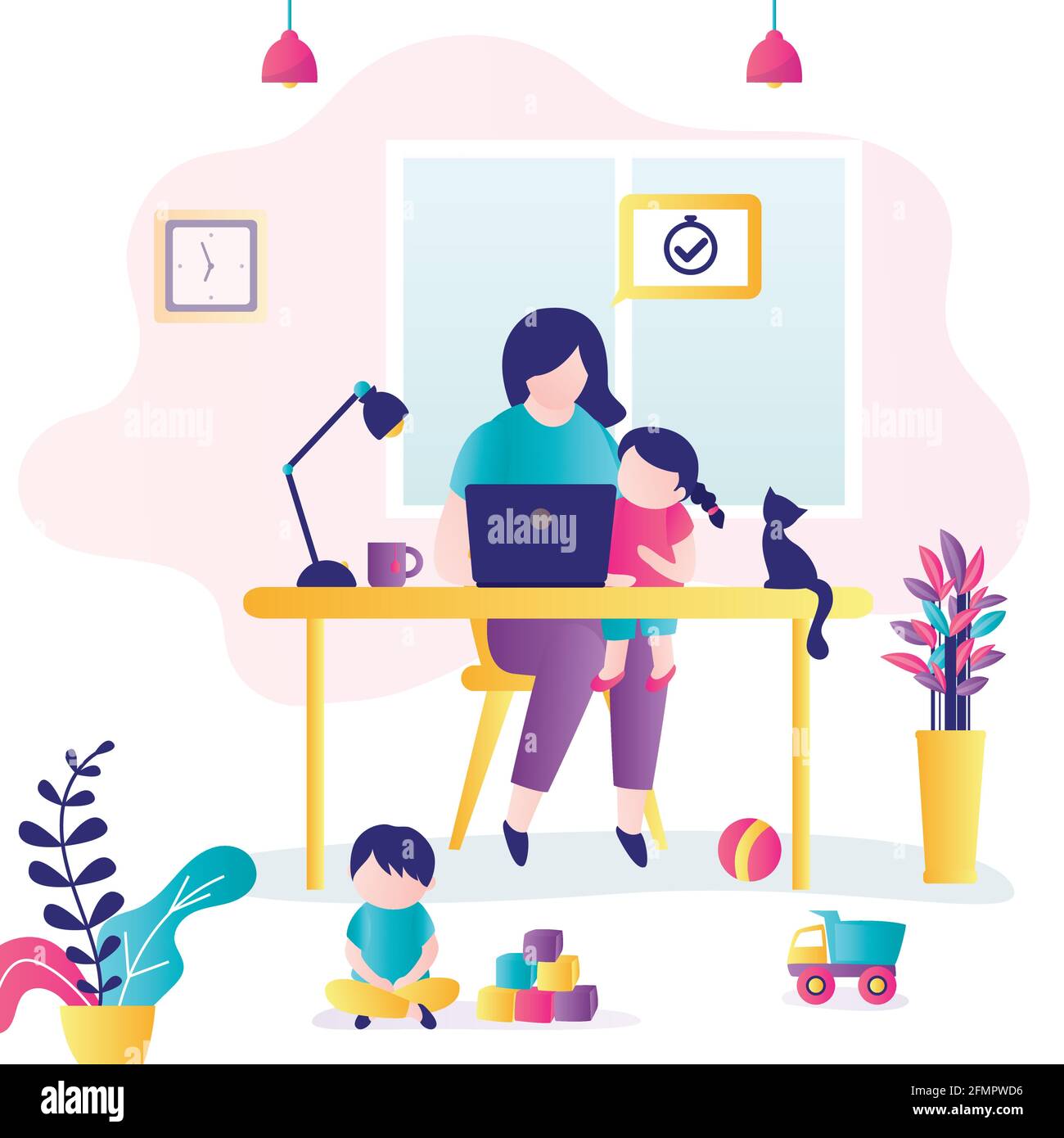 Mom room Stock Vector Images - Alamy