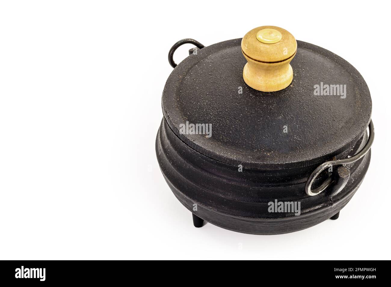 Brazilian cast steel pan, culinary utensil, isolated white background ...