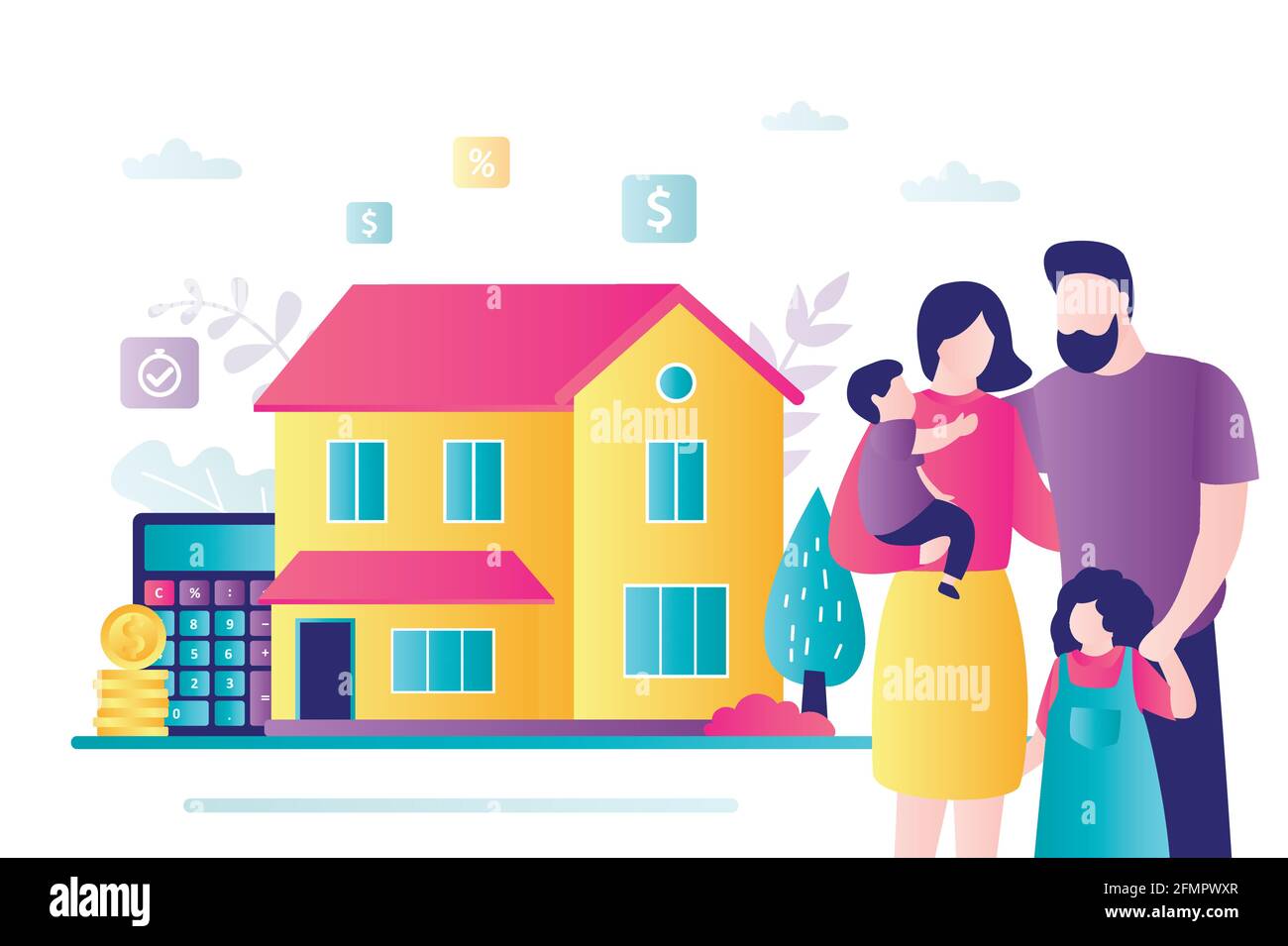 Family move Stock Vector Images - Alamy