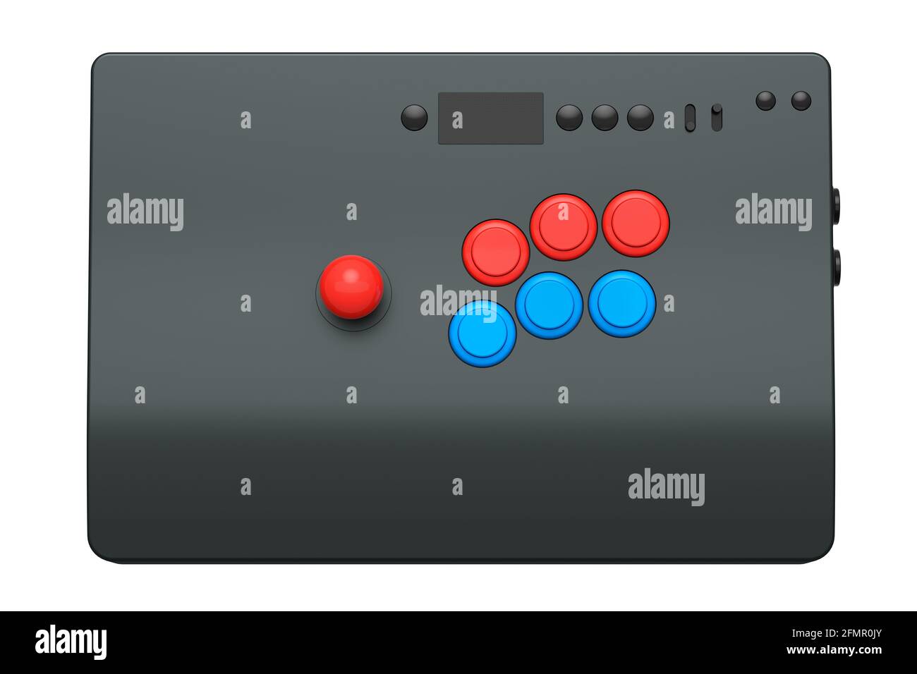 Vintage arcade stick with joystick and tournament-grade buttons on ...