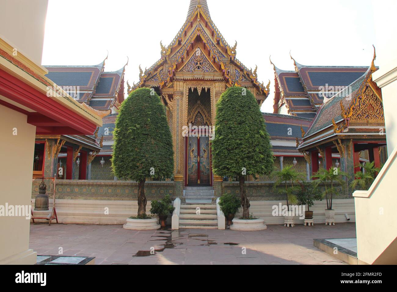 buddhist temple (Wat Ratchabophit) in bangkok in thailand Stock Photo ...