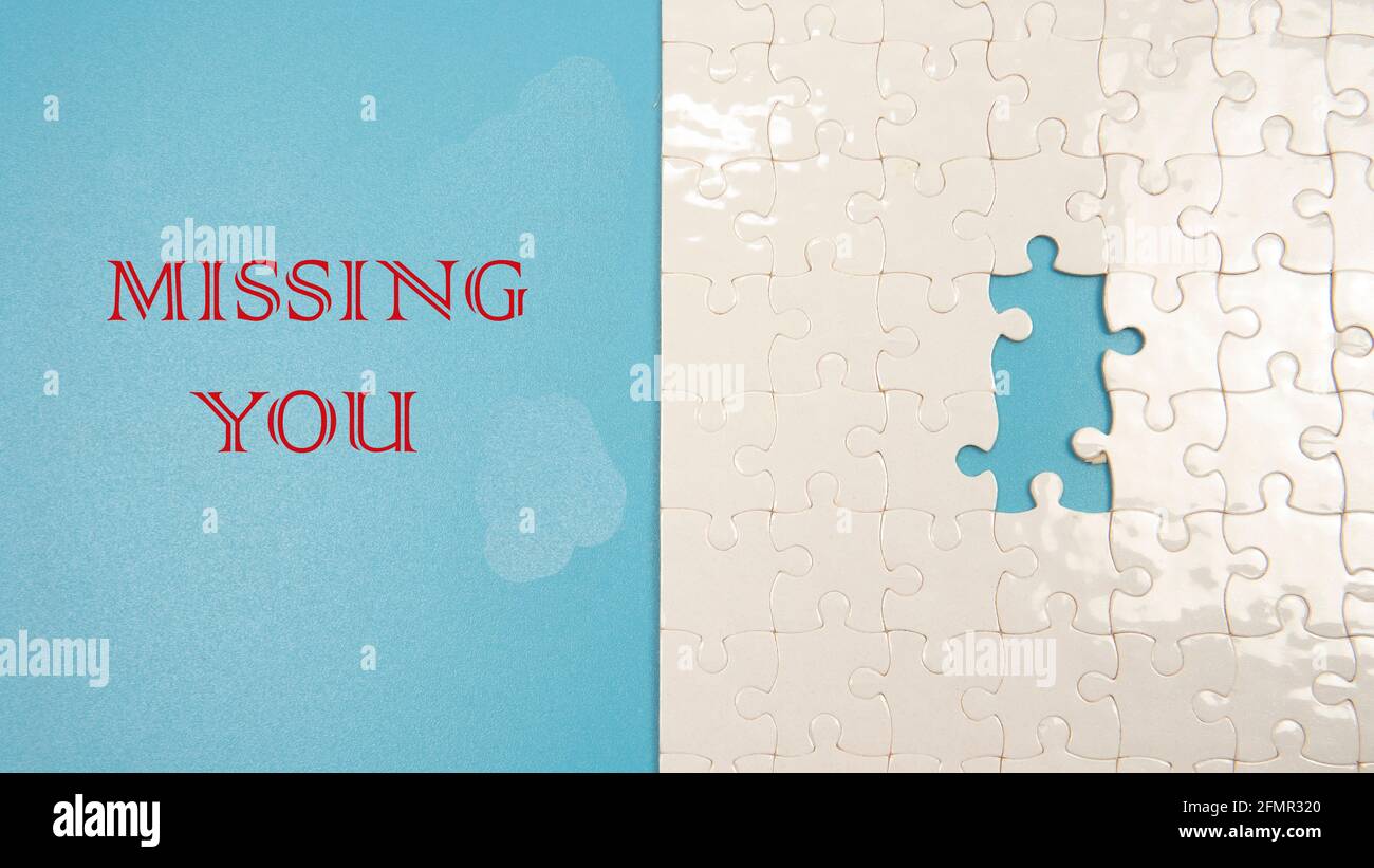 Missing jigsaw puzzle piece word hi-res stock photography and images ...