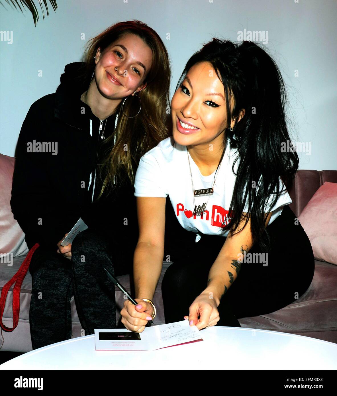 New York - NY - 20200214 Asa Akira hosts Pornhub pop-up Valentine's Day ...
