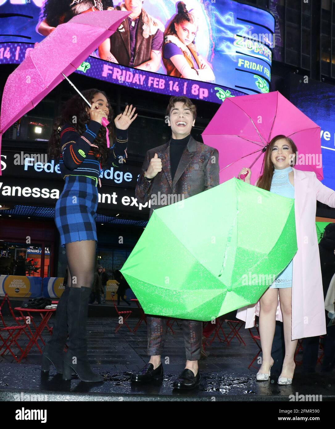 New York - NY - 20200211 The cast of the Freeform series Zombies ...