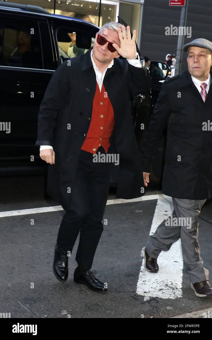 New York - NY - 20200220 Daisy Haggard and Martin Freeman arrive at the ...