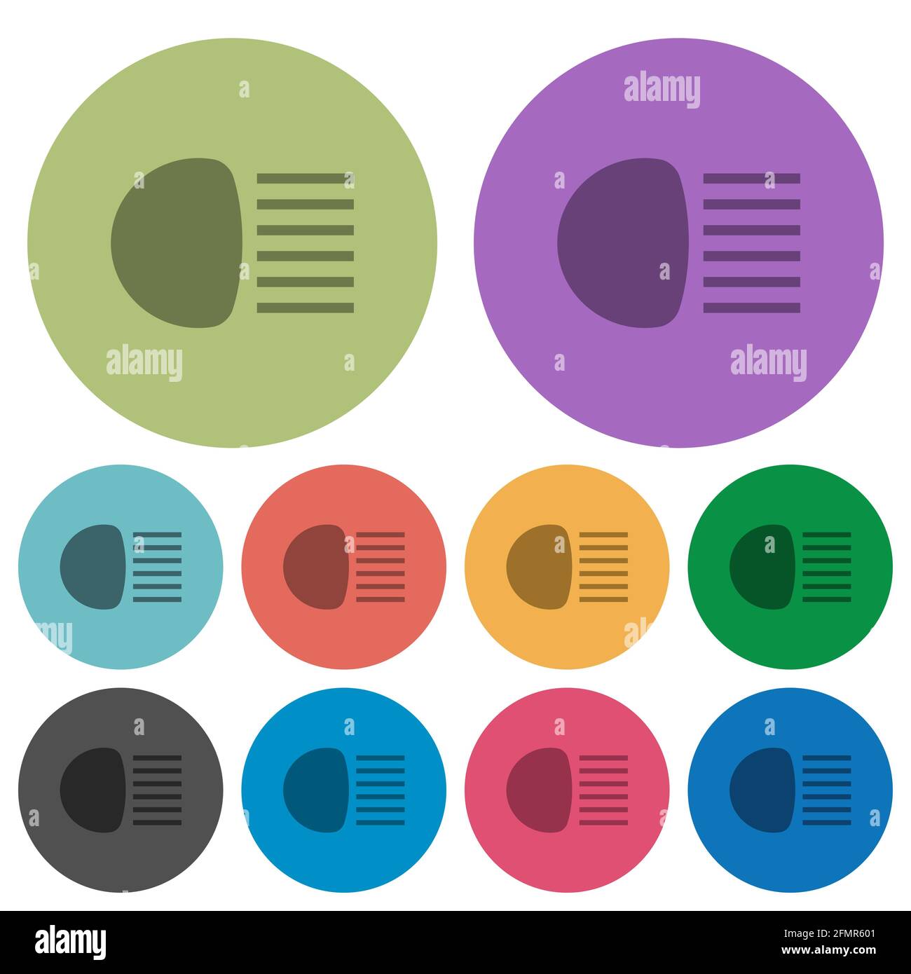 Main beam headlights indicator darker flat icons on color round background Stock Vector Image ...