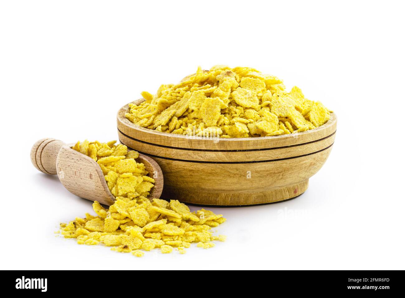 flakes of brazil maize flour, used as an ingredient in brazilian ...