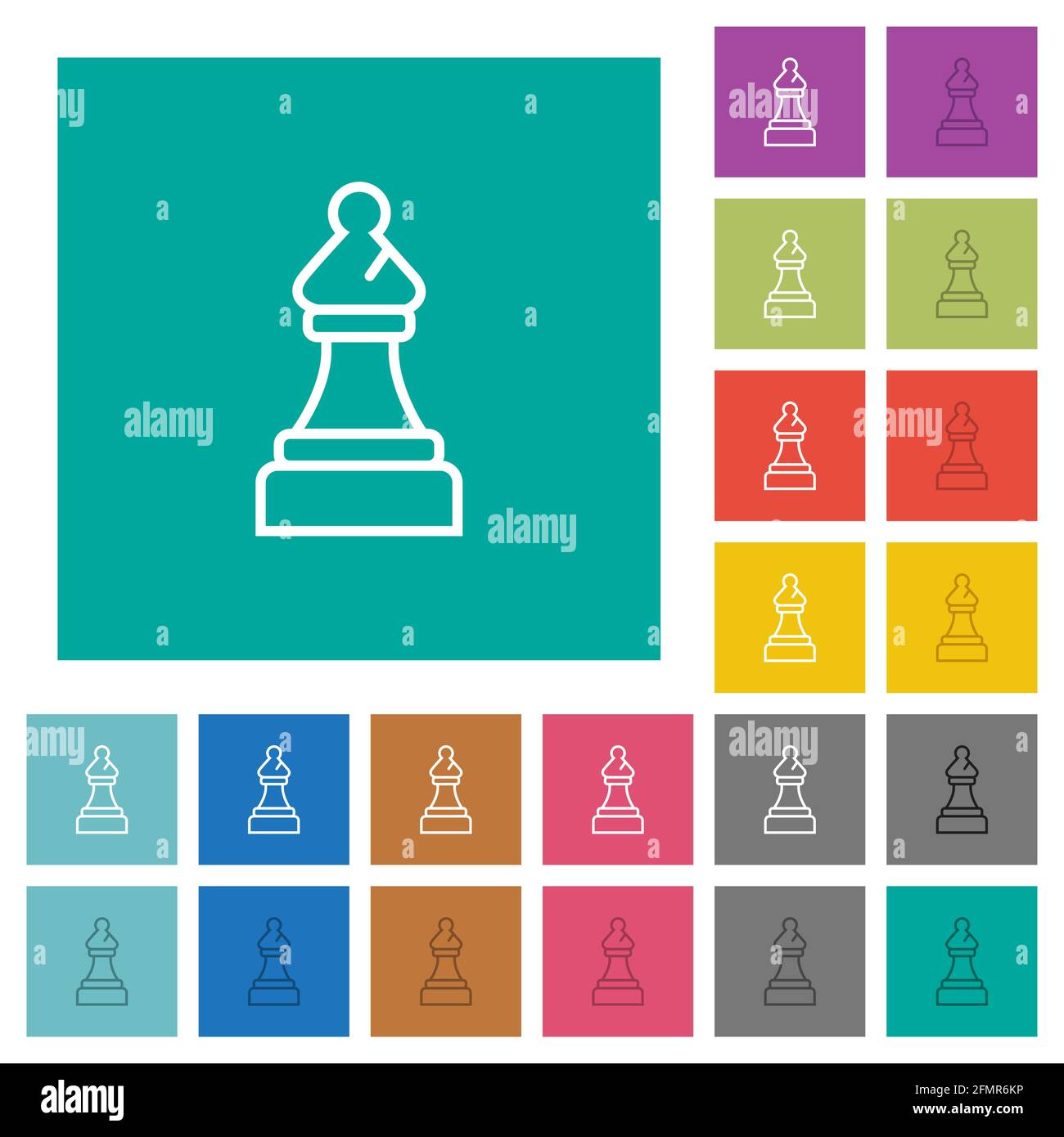 White chess bishop multi Stock Vector Images - Alamy