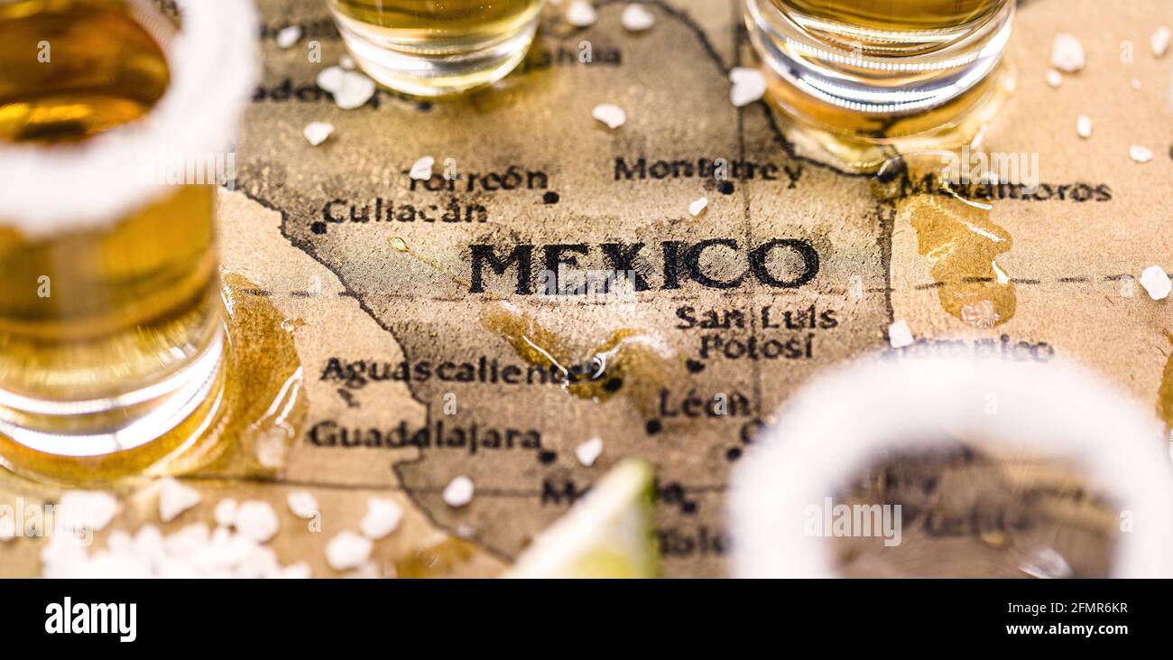 Map mexico tequila hi-res stock photography and images - Alamy