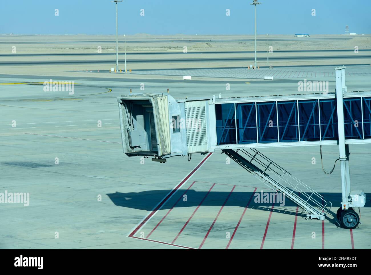 Airplane ladder on the airport runway Stock Photo - Alamy