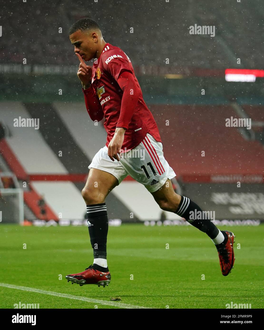Manchester United's Mason Greenwood celebrates scoring their side's ...