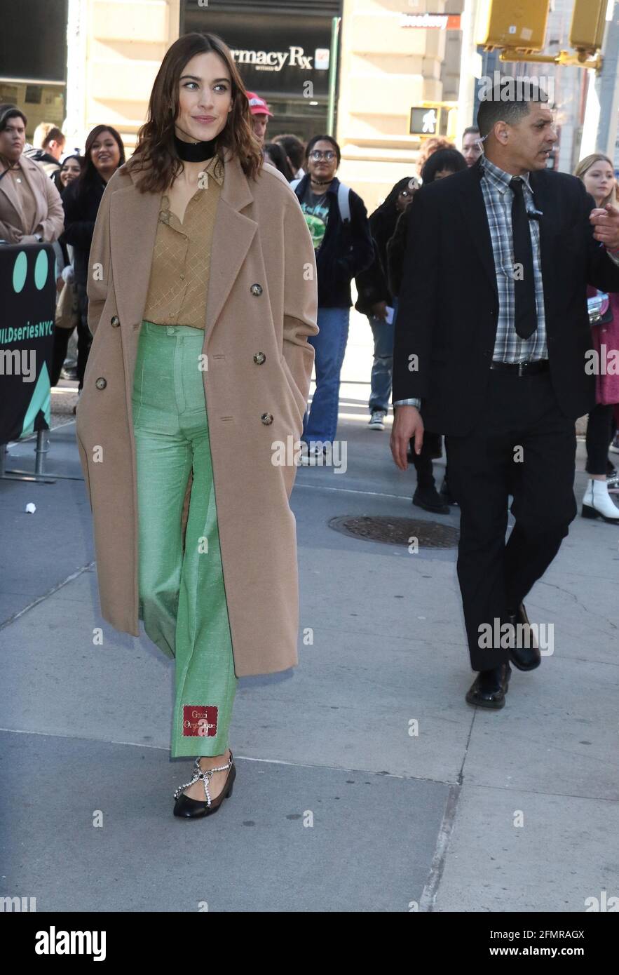 New York - NY - 20200203- Tan France and Alexa Chung Outside of Build ...