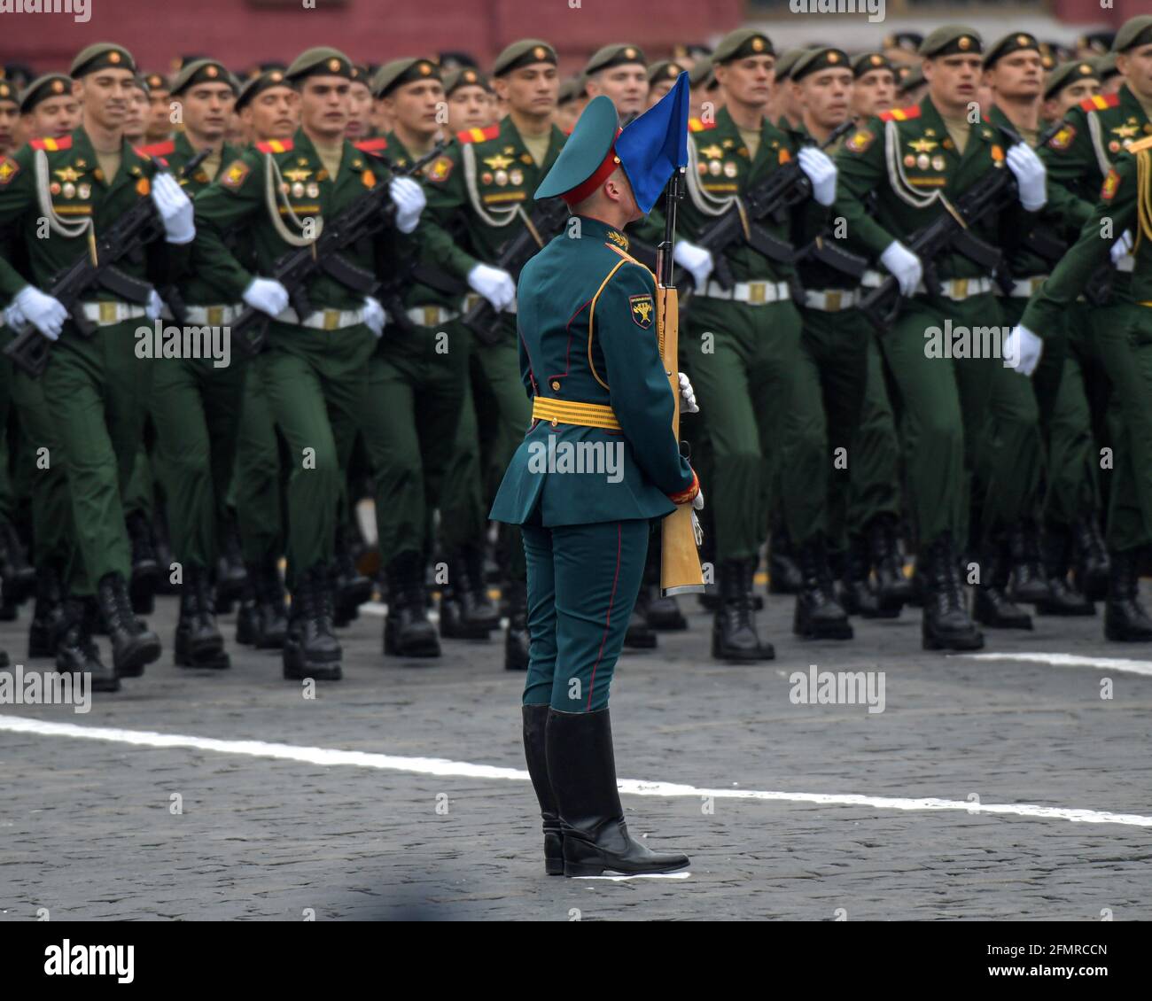 Celebrating Victory Day. A military parade on Red Square, dedicated to ...