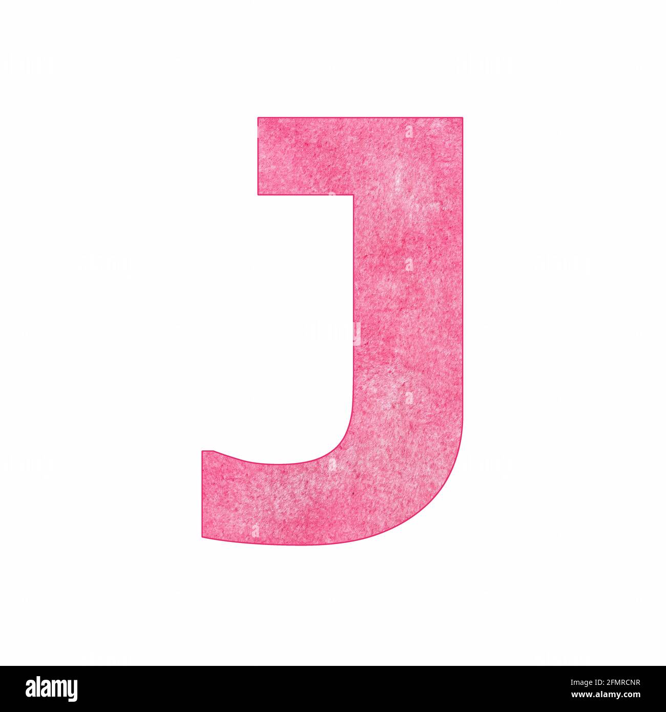 J capital letter - Pink plush texture Stock Photo - Alamy