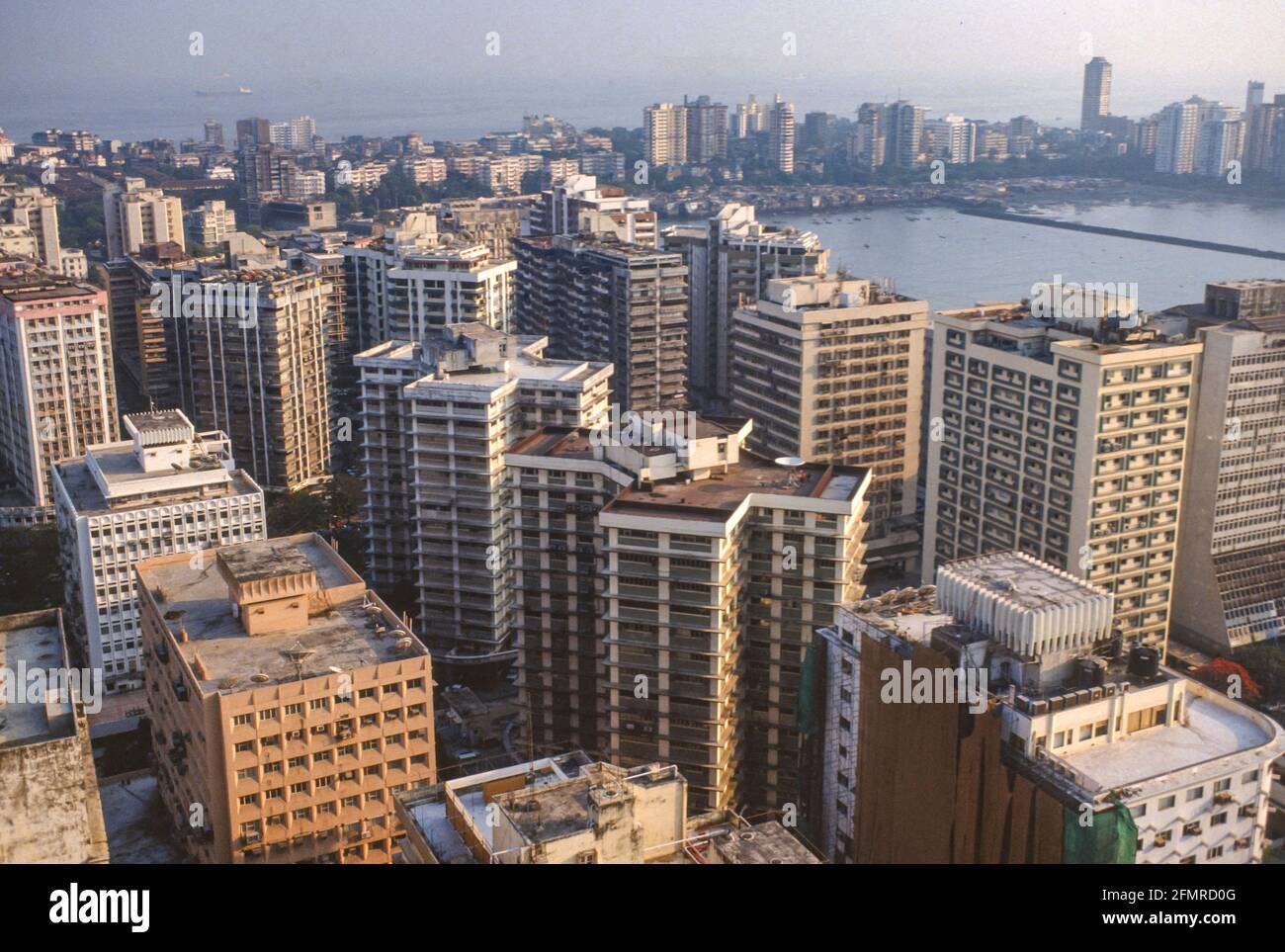 MUMBAI, INDIA - Aerial view of Nariman Point buildings Stock Photo - Alamy