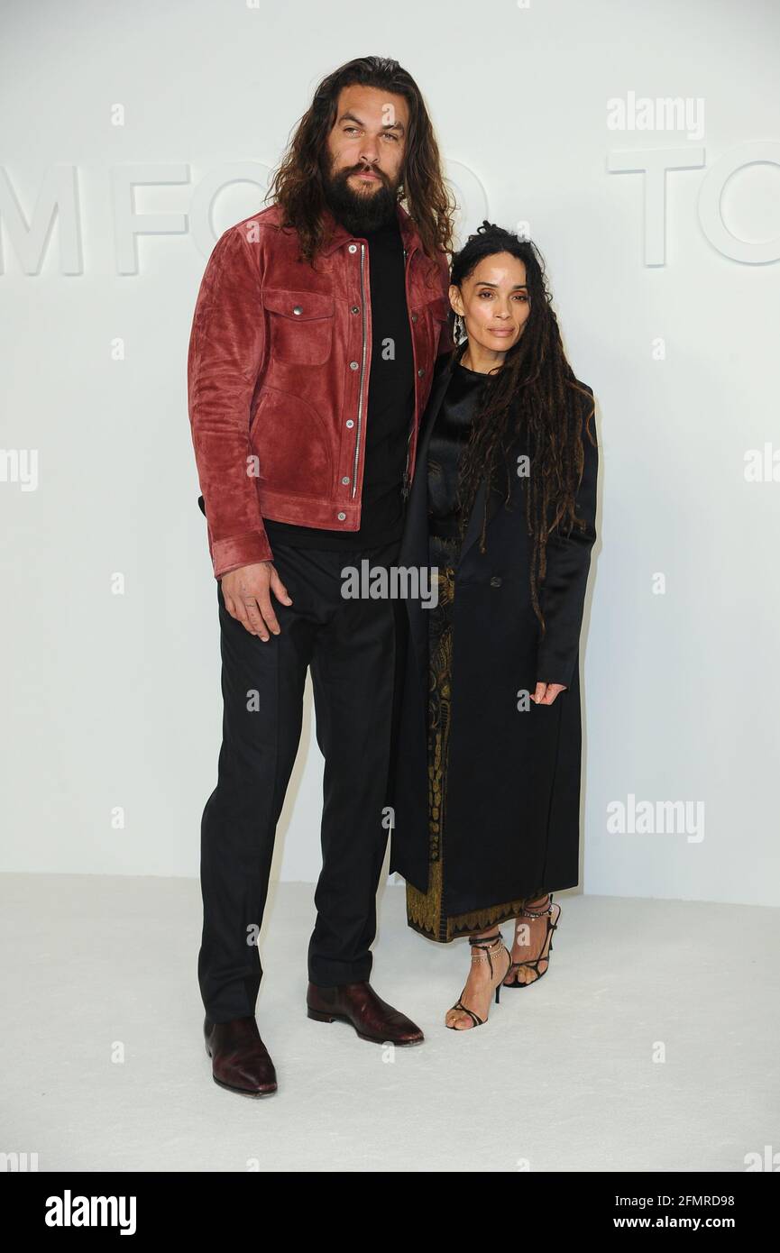 Los Angeles - CA - 02/07/2020 Tom Ford AW20 Show -PICTURED: Jason MomoaLisa Bonet Sara De Boer ...