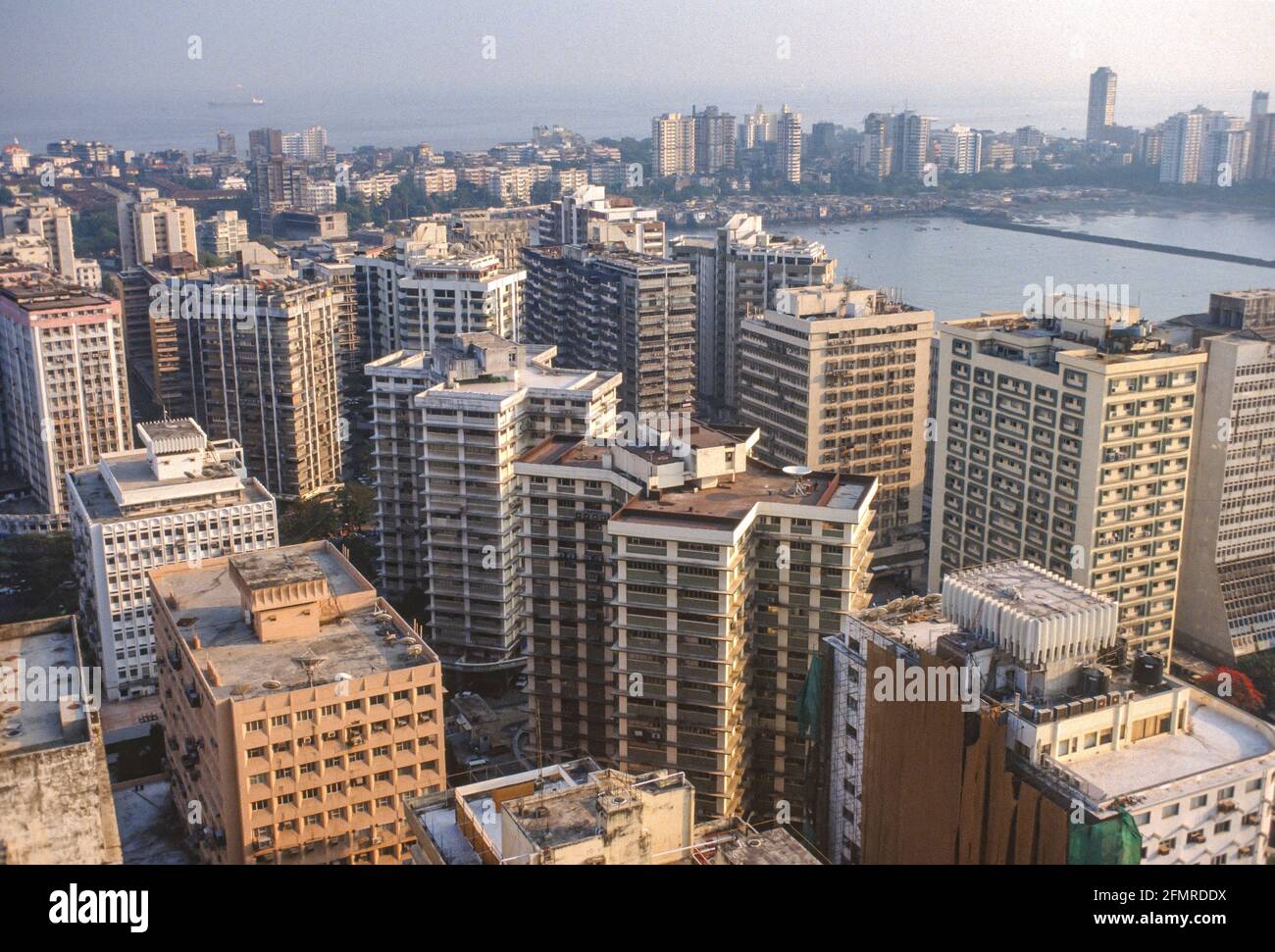 MUMBAI, INDIA - Aerial view of Nariman Point buildings Stock Photo - Alamy