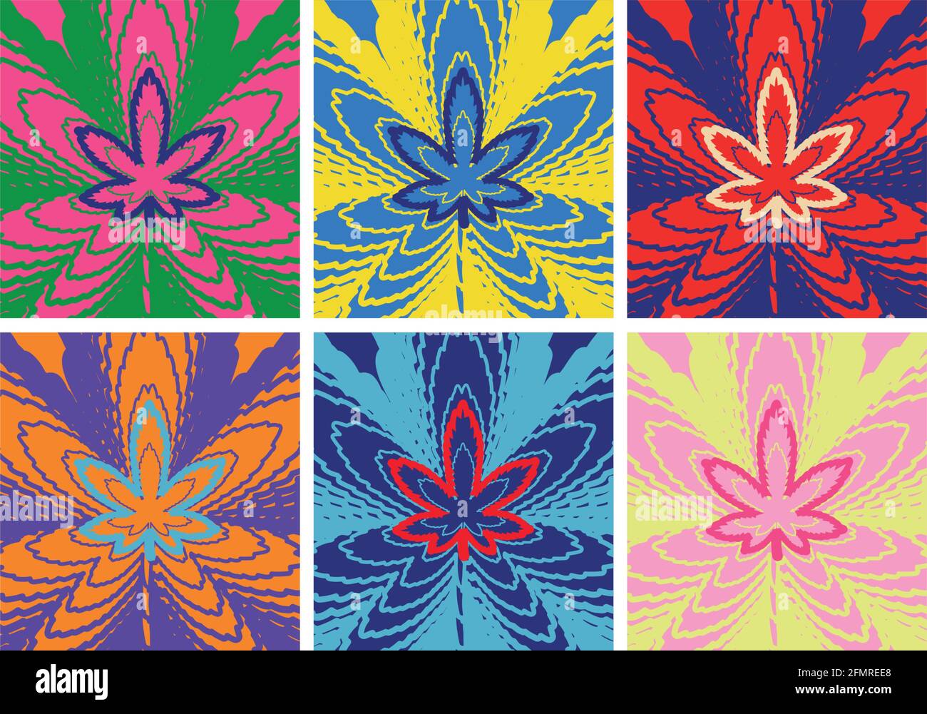 Marijuana Green leaf Hemp marijuana hemp leaves Pop Art Style Stock ...