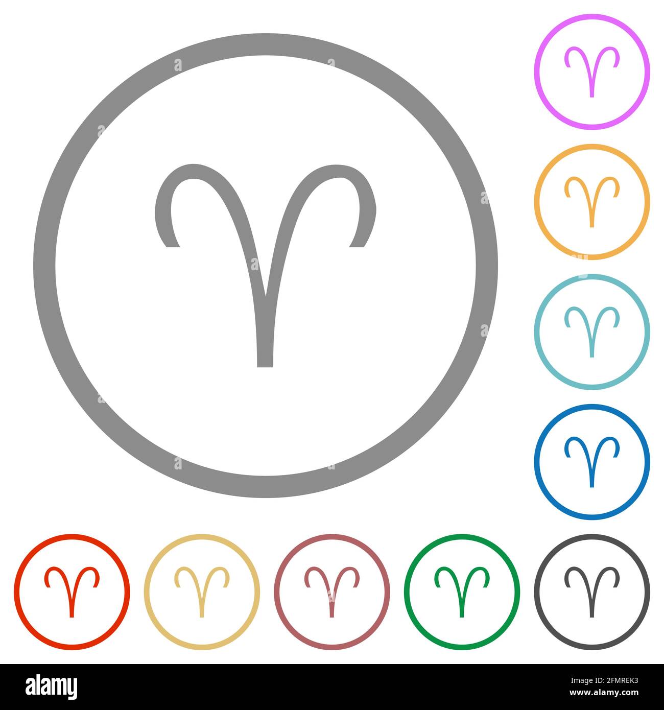 Astrology symbols in circles hi-res stock photography and images - Alamy