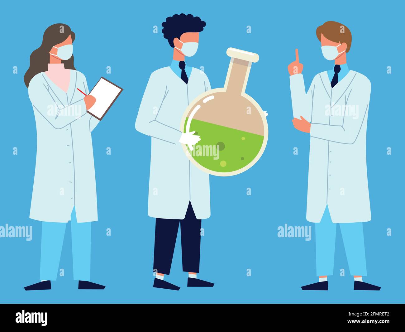 Doctors lab working Stock Vector Images - Alamy
