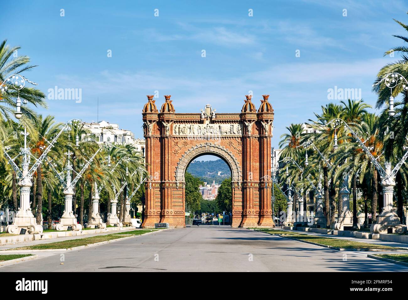 Triumph Arch, Arc de Triomf in Barcelona, Spain Stock Photo - Alamy