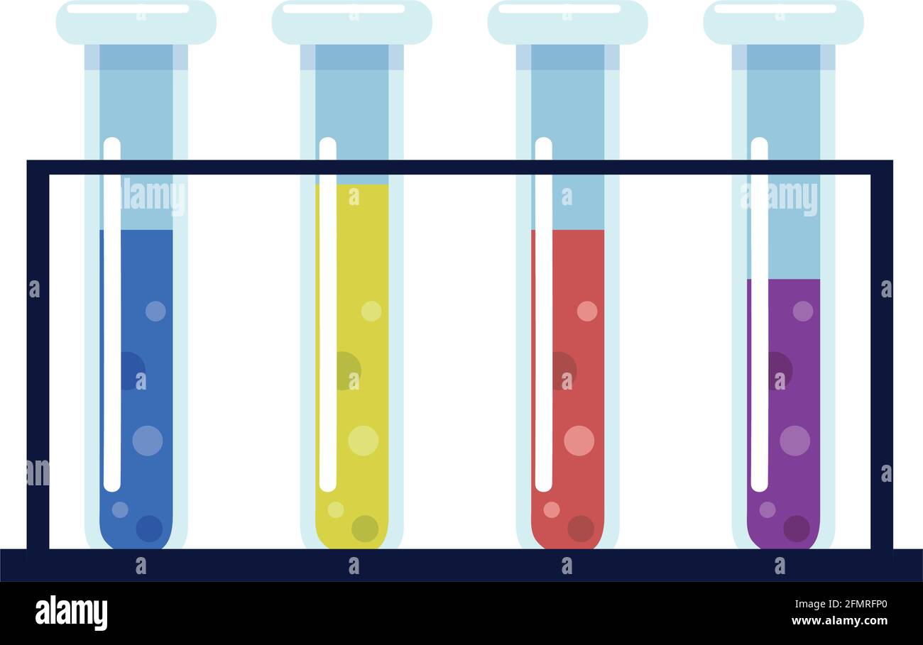 test tube on rack Stock Vector Image & Art - Alamy