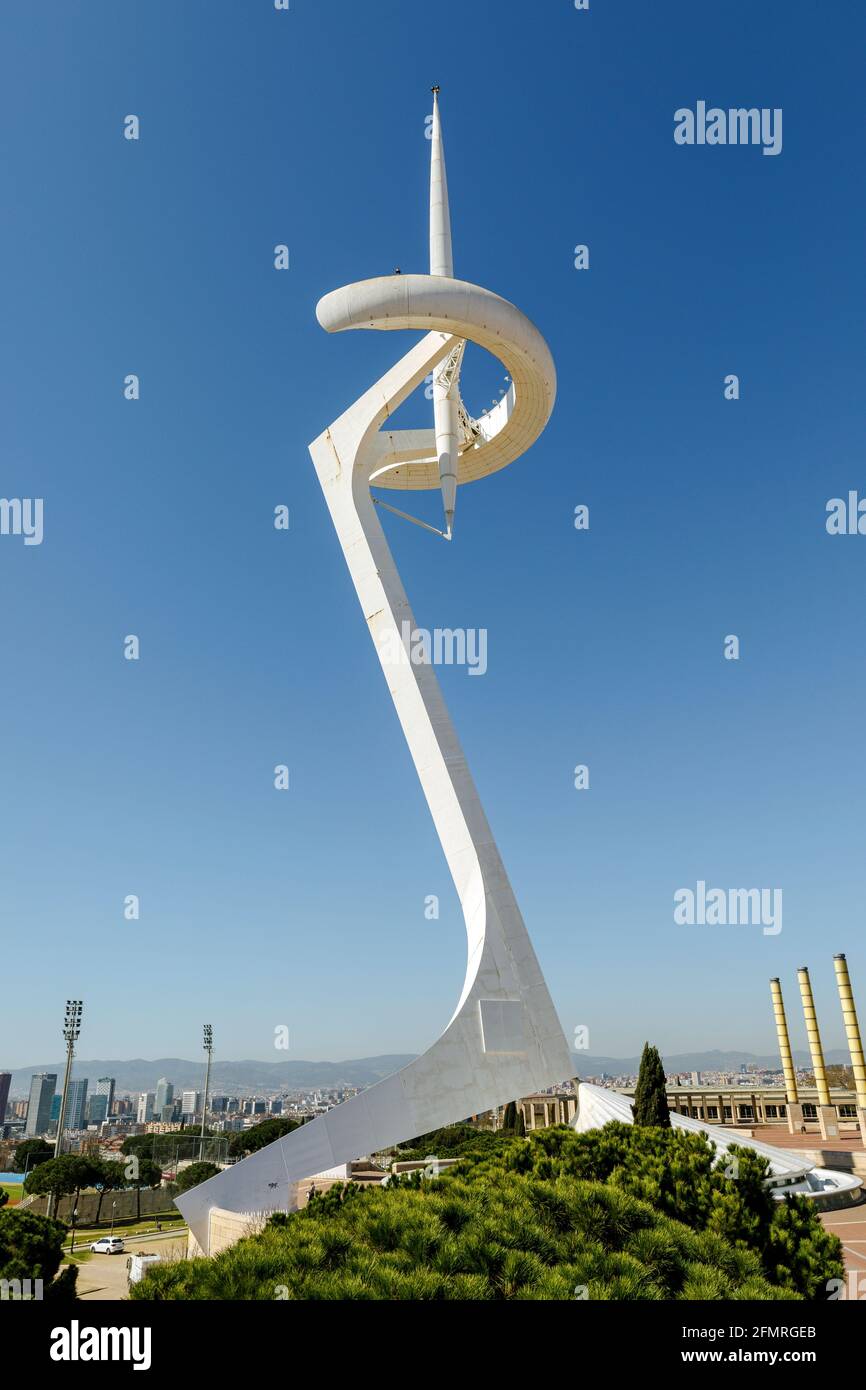 Spain olympic park tower designed by santiago calatrava catalonia hi ...