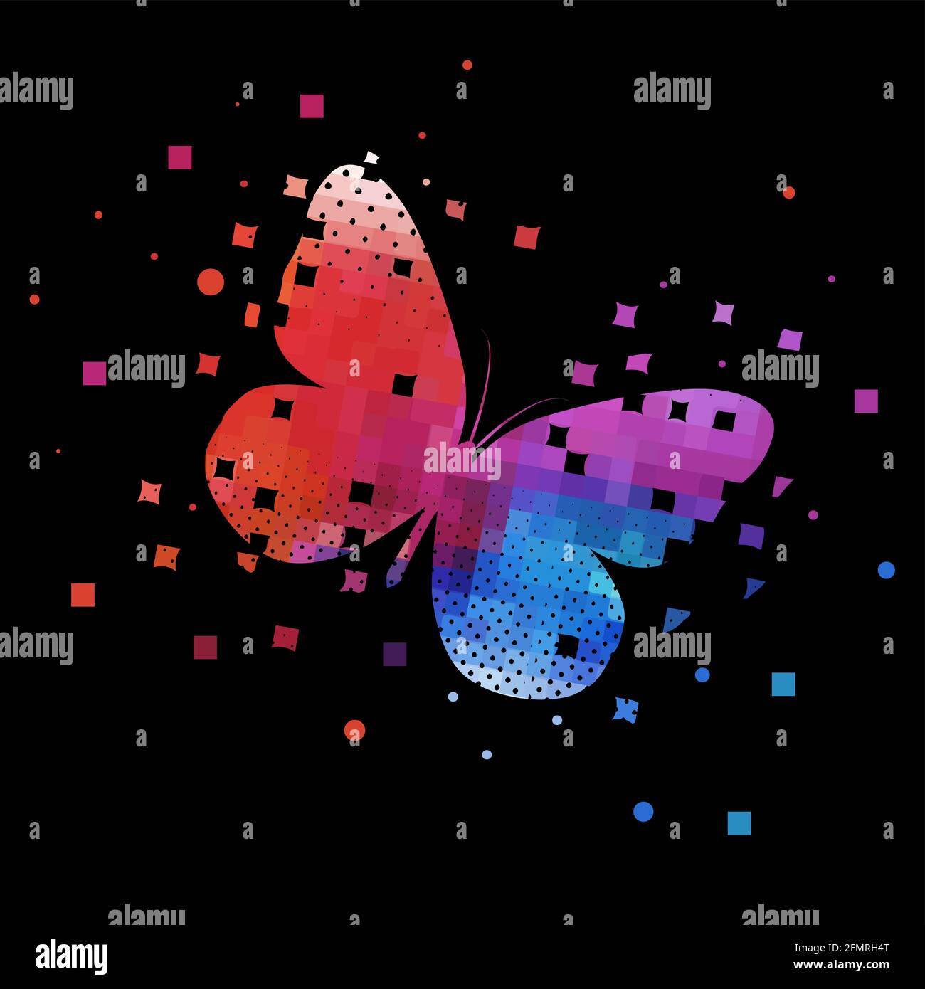 Multi colored butterfly Stock Vector Images - Alamy
