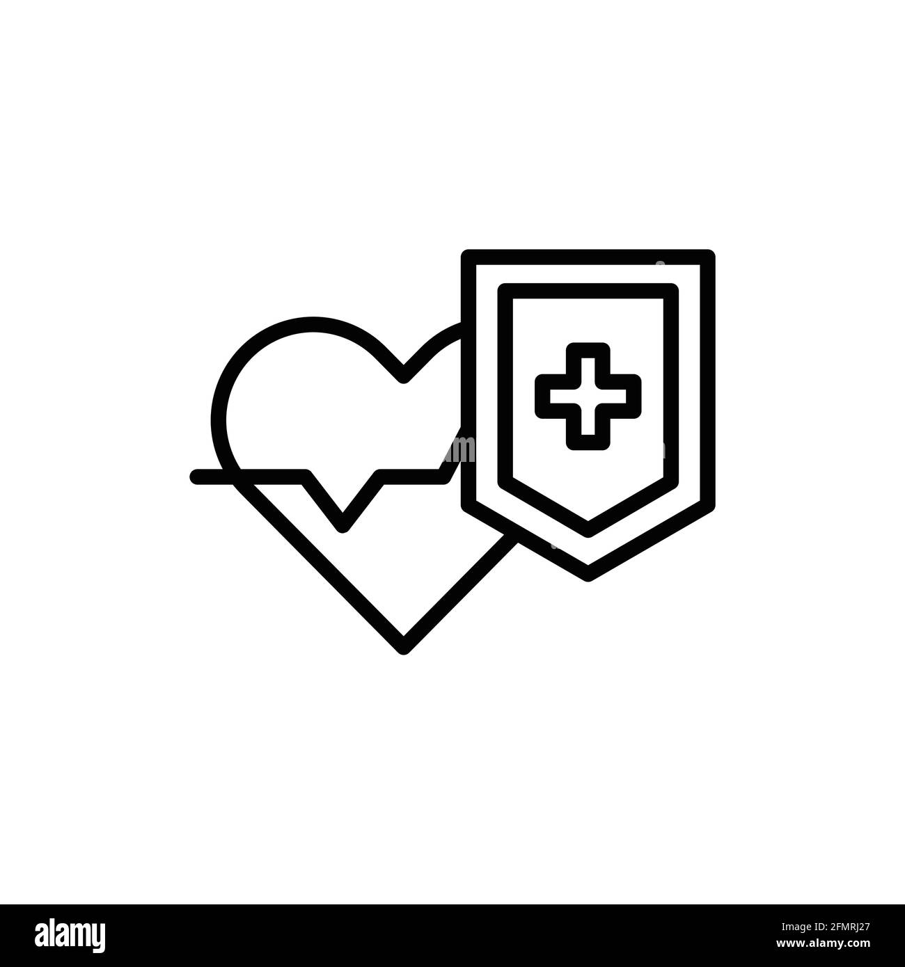 Help care icon outline Stock Vector Images - Alamy