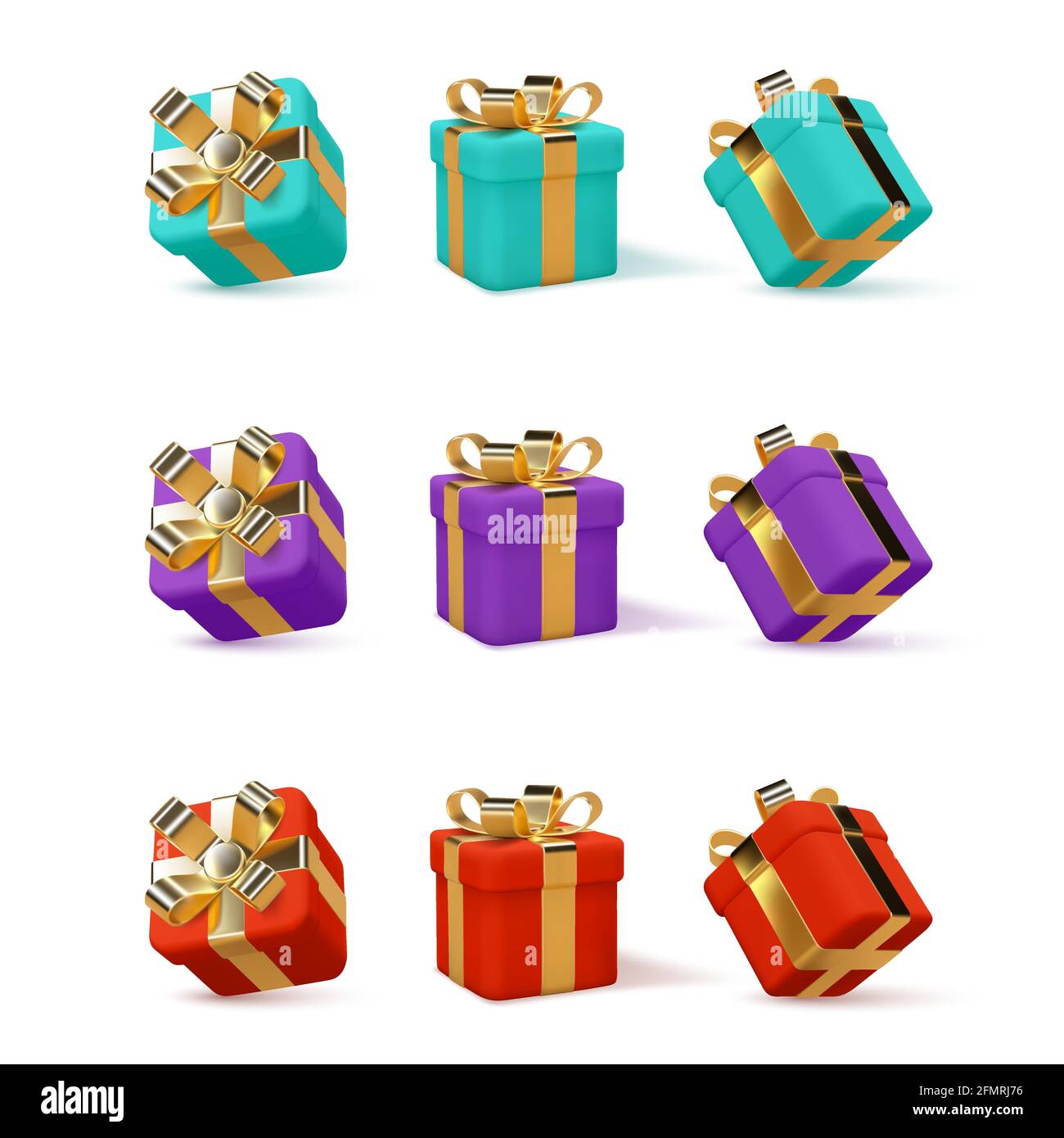 3d gift boxes hi-res stock photography and images - Alamy