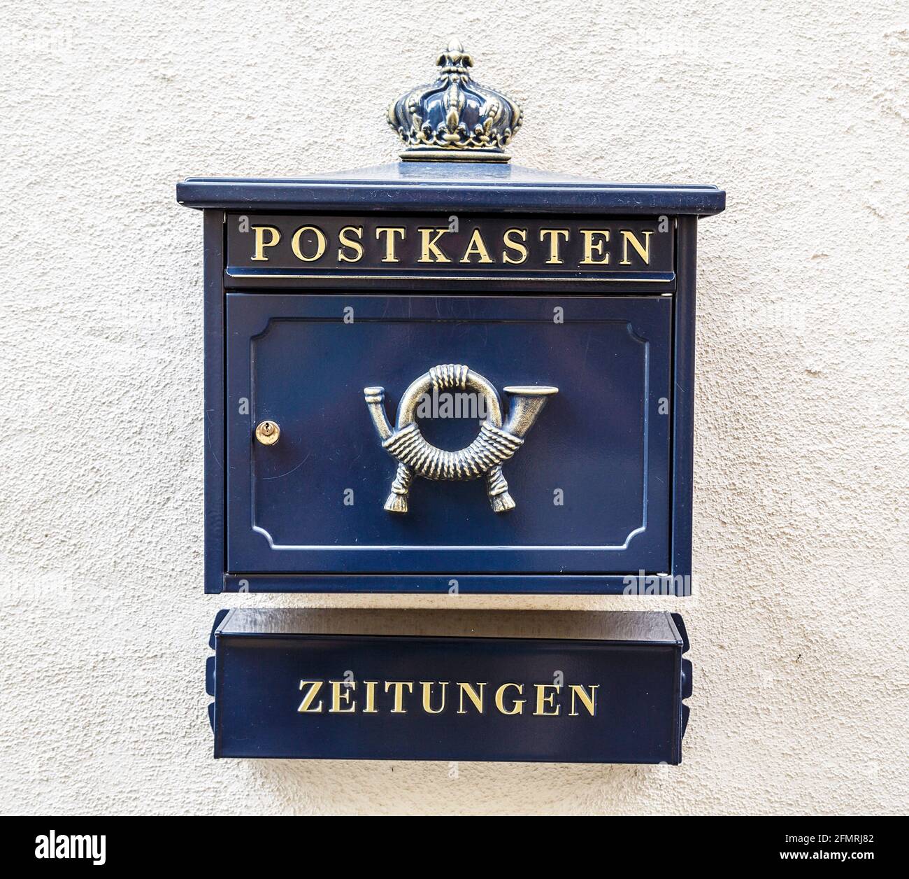 mailbox post and newspapers in Beilstein Germany Stock Photo - Alamy