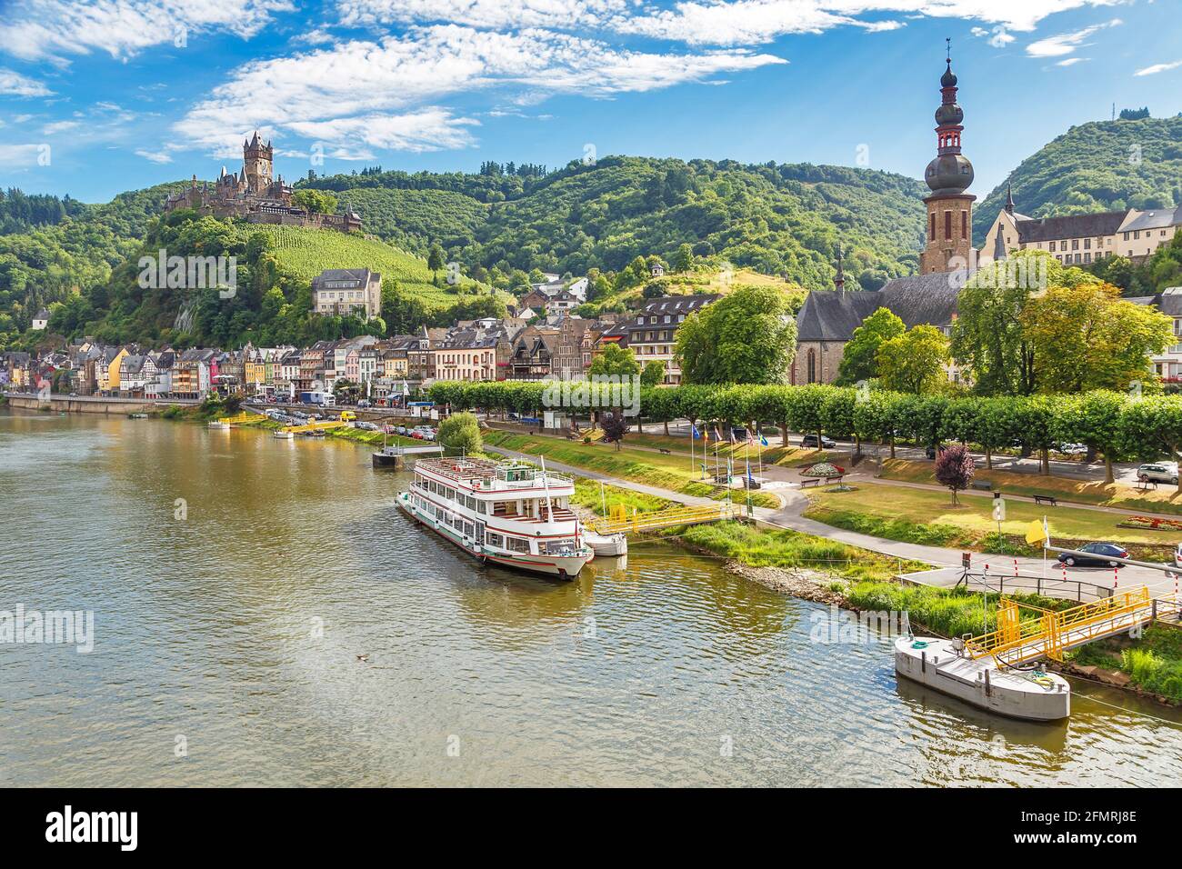 Cochen Castle, Germany and Mosel river Stock Photo - Alamy