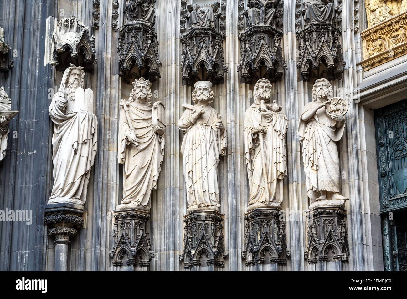 Medieval Statues Of Catholic Saints High Resolution Stock Photography ...