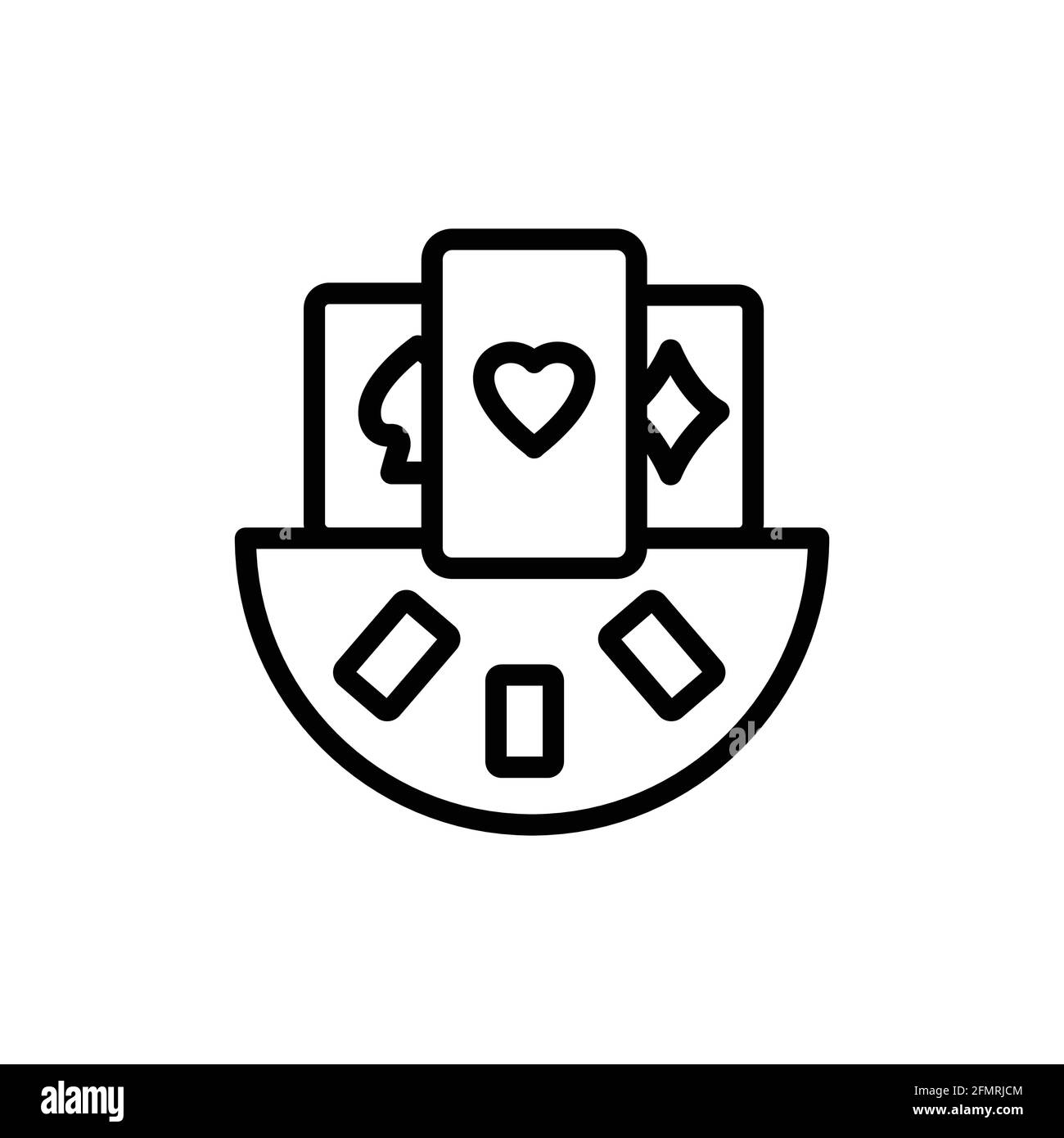 Casino poker concept vector Black and White Stock Photos & Images - Alamy