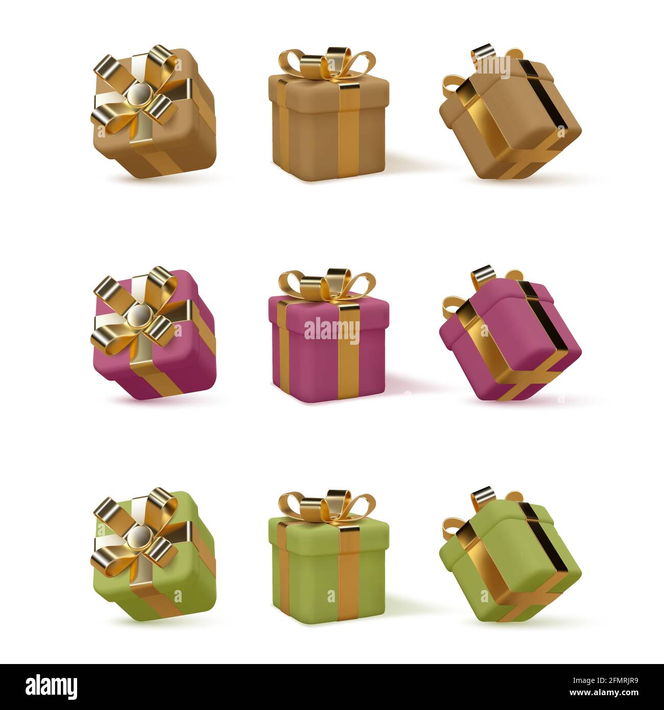 Set of 3d gift boxes Stock Vector Image & Art - Alamy