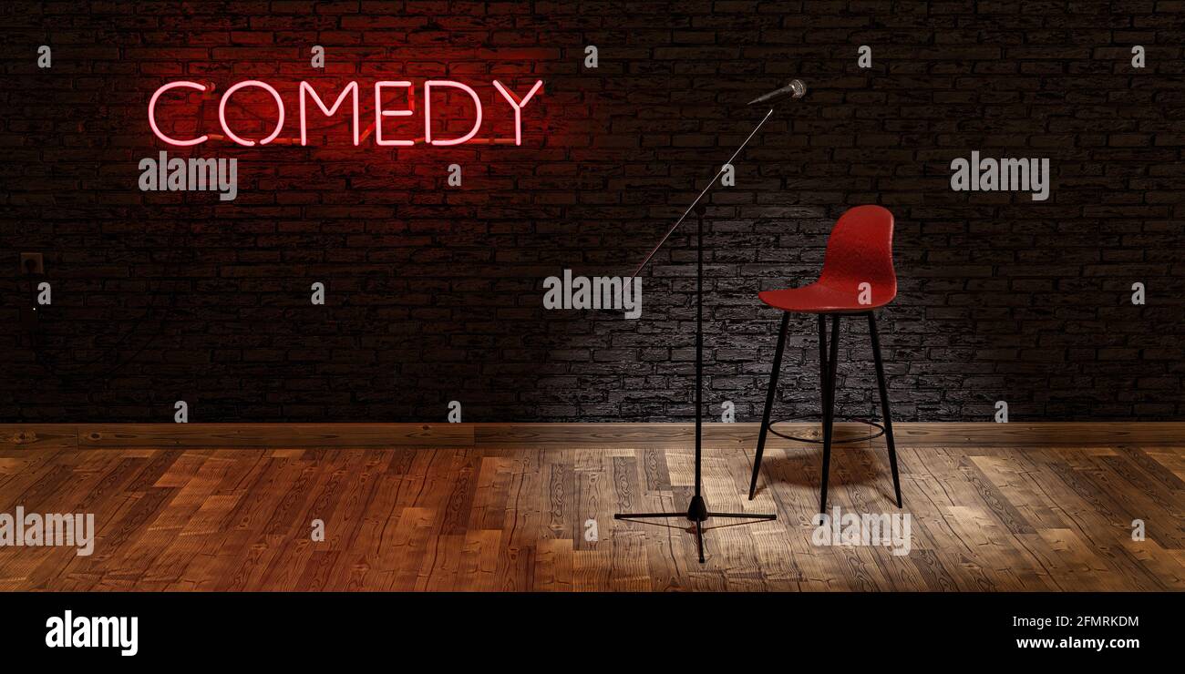 Comedy club stage hi-res stock photography and images - Alamy