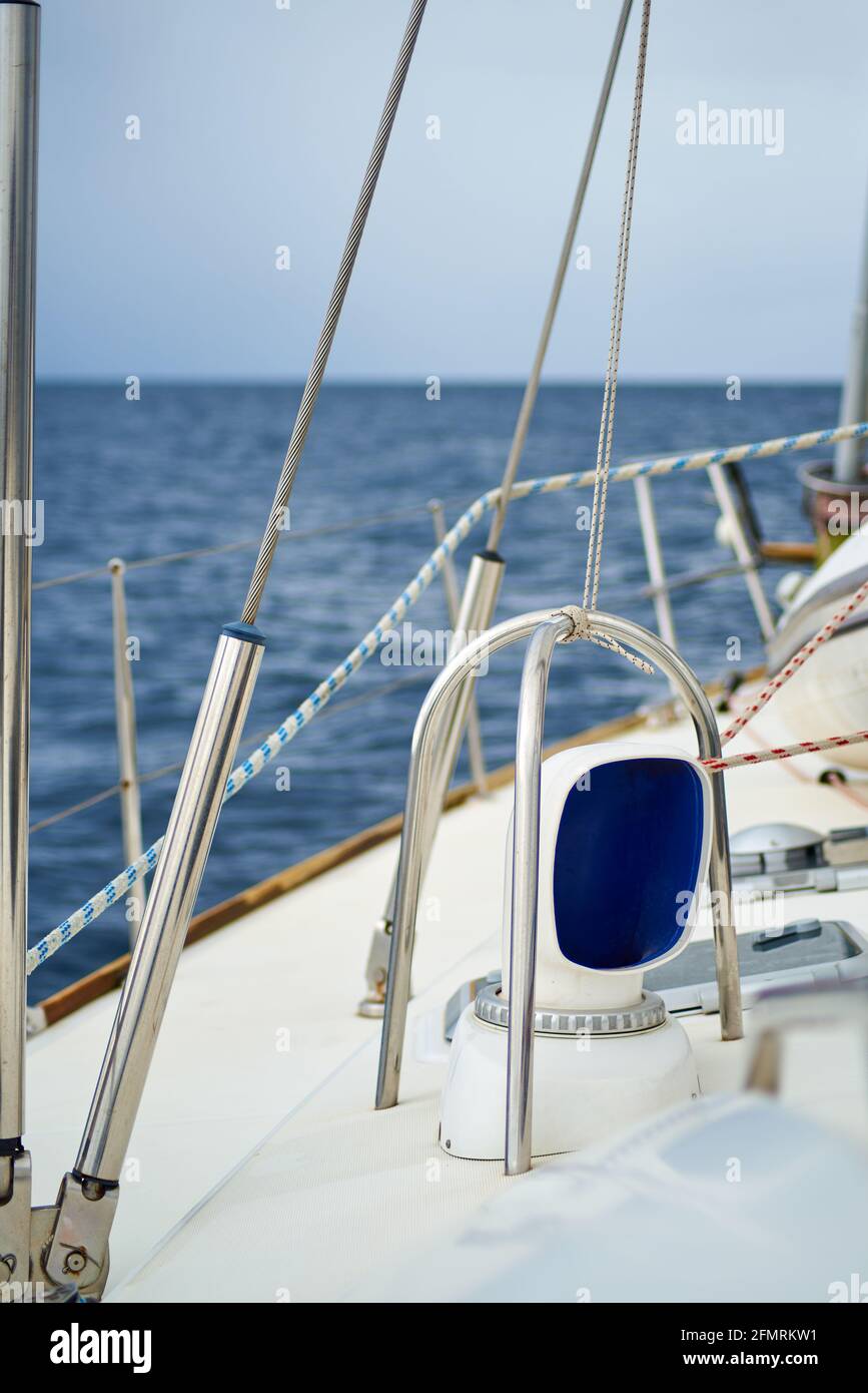Dorade fan on deck of a sailing ship in the Mediterranean Stock Photo ...