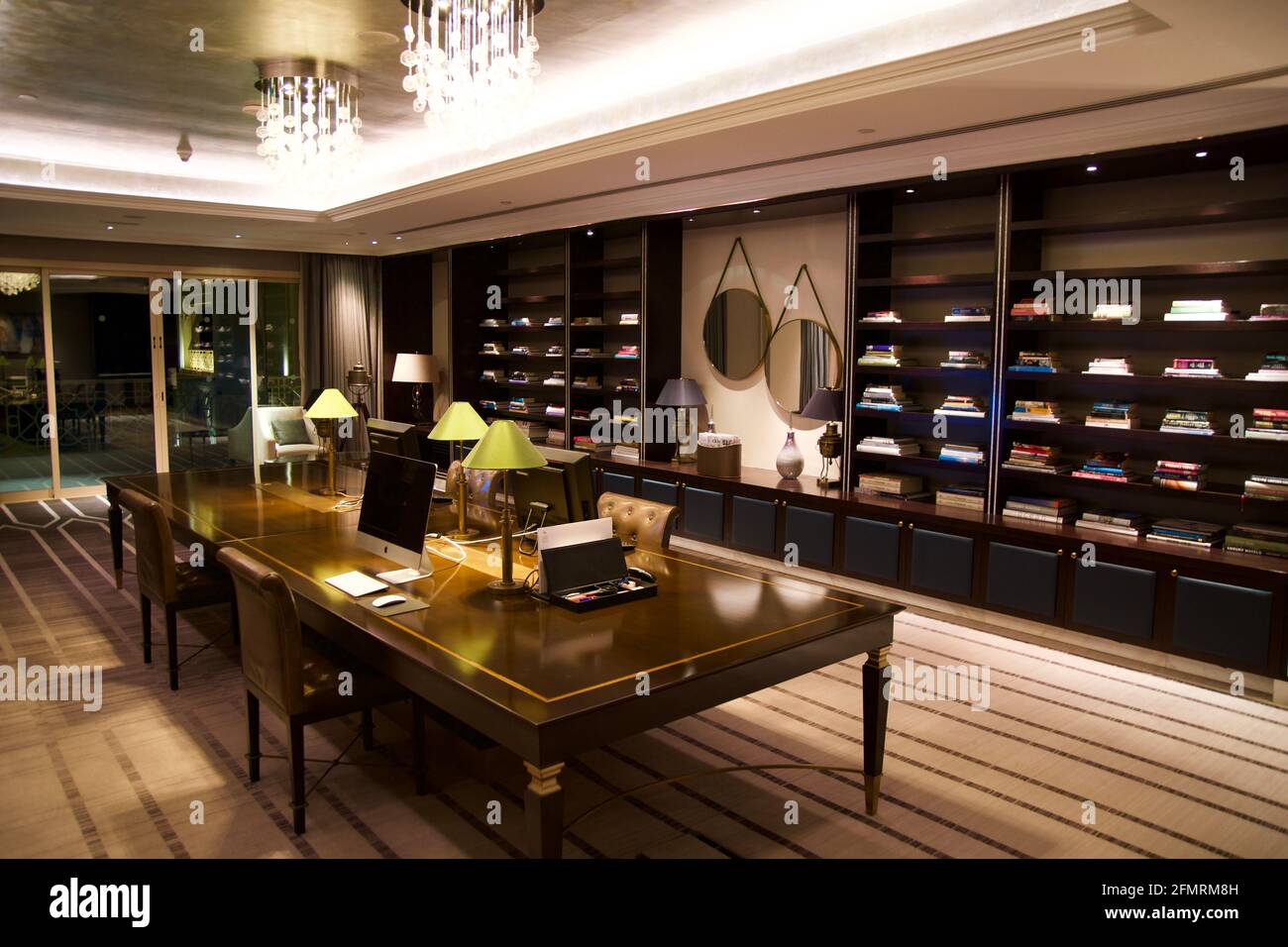 RAS AL KHAIMAH, UNITED ARAB EMIRATES - JUN 13, 2019: Workspace or well ...